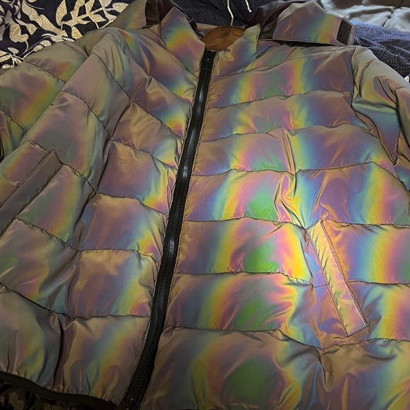 Jackets & Coats | Iridescent Puffer Jacket | Poshmark